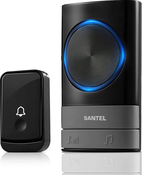 Santel TS21 – Draadloze Deurbel Set – Ontvanger op stroom – Bereik 300 ...