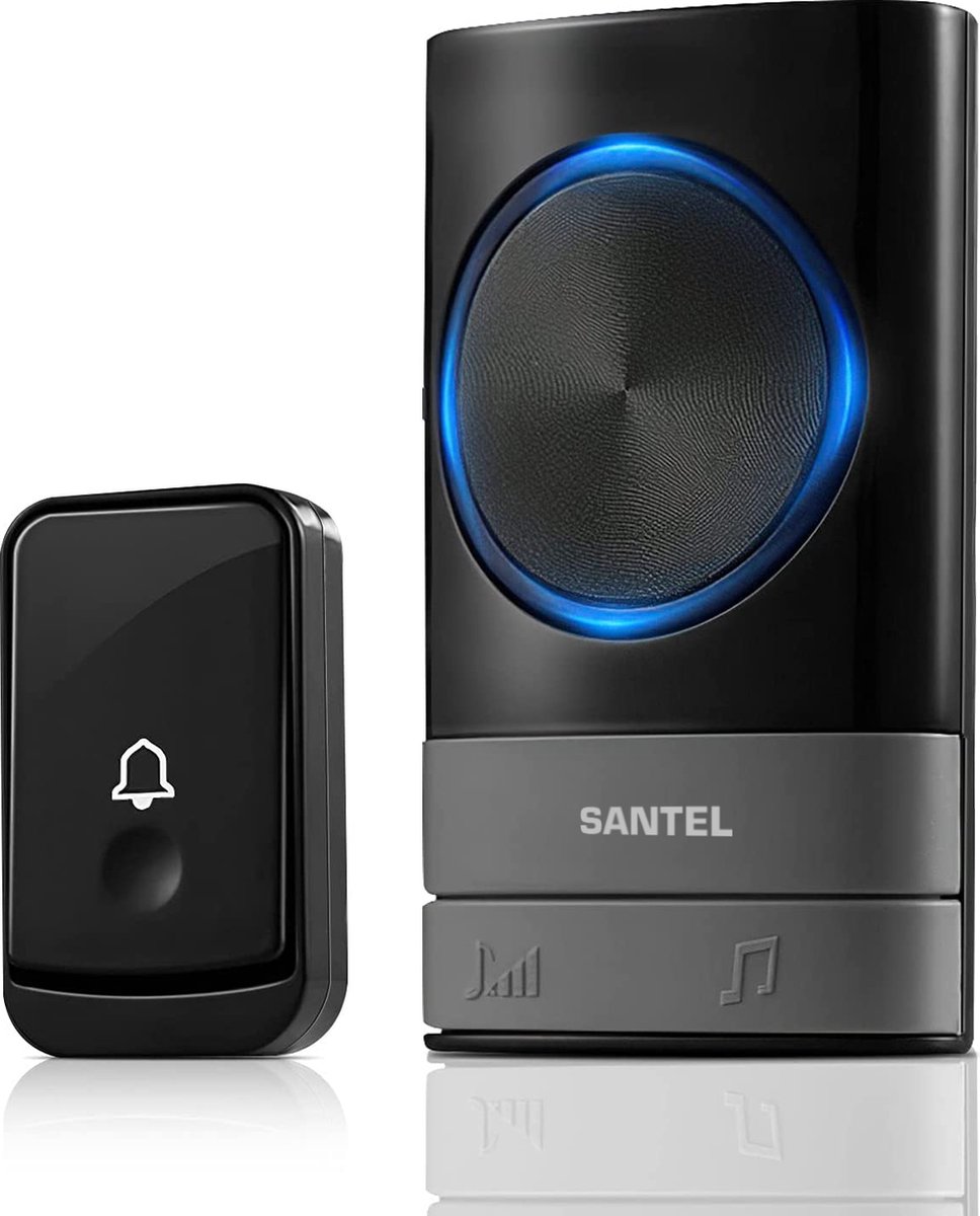 Santel TS21 – Draadloze Deurbel Set – Ontvanger op stroom – Bereik 300 ...