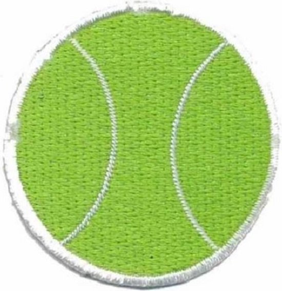Patch - Strijkembleem - Iron on - Tennisbal - 4,5cm | bol