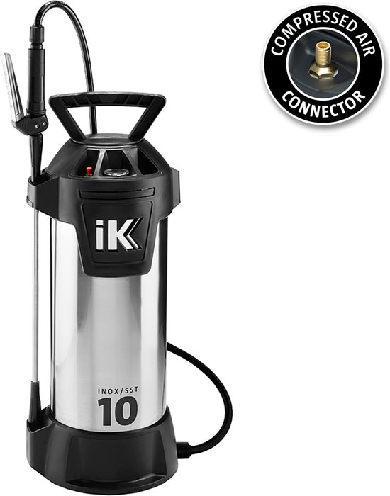 IK INOX 10 Drukspuit - Drukspuit - RVS - 10 liter | bol