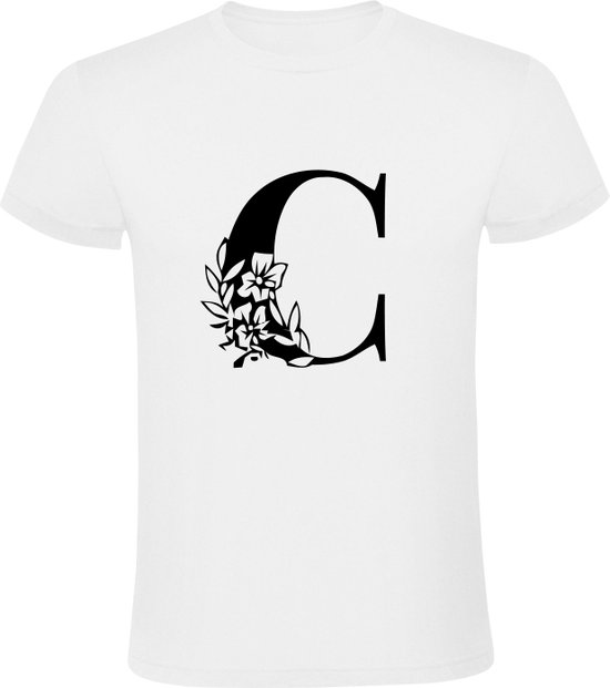 Letter C Heren T-shirt | Hoofdletter C | Alfabet | bol