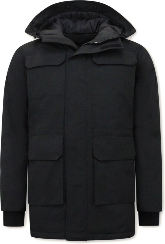 Winterjas Heren Parka - 7169 - Zwart | bol.com