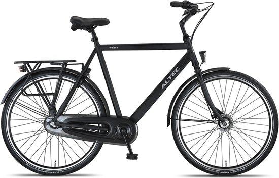 Altec Walesa Herenfiets 28inch 65cm Mat Zwart 3v | bol.com