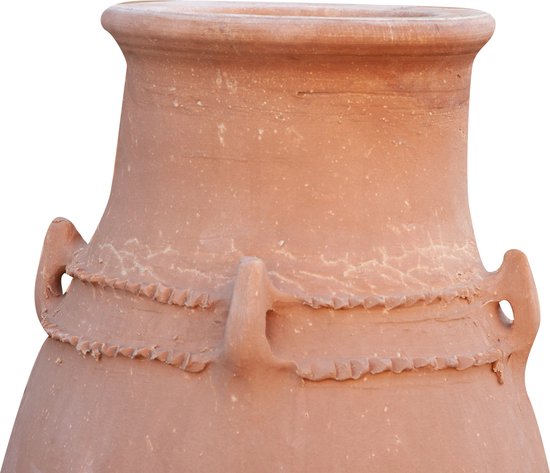 Traditionele terracotta amfora met handvatten uit de Sahara | bol.com