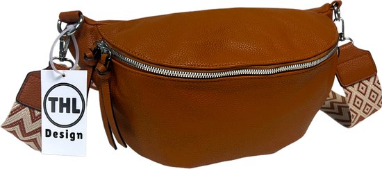 THL Design - Leren Crossbody Tas - Dames Schoudertas - Crossbodytas ...