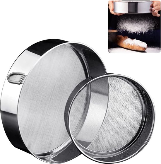 Meelzeef RVS Mesh Meel Zeef Professionele Ronde Zeef Mesh Set ...
