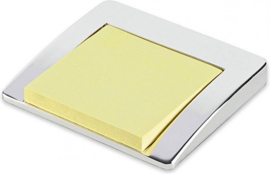 Houder post-it verzilverd - 10 x 11 x 1,5 cm | bol.com
