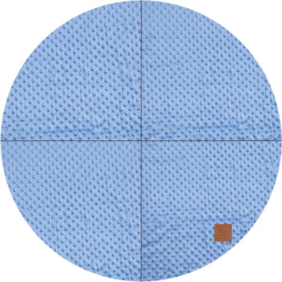 Boxkleed rond minky jeansblauw | bol.com