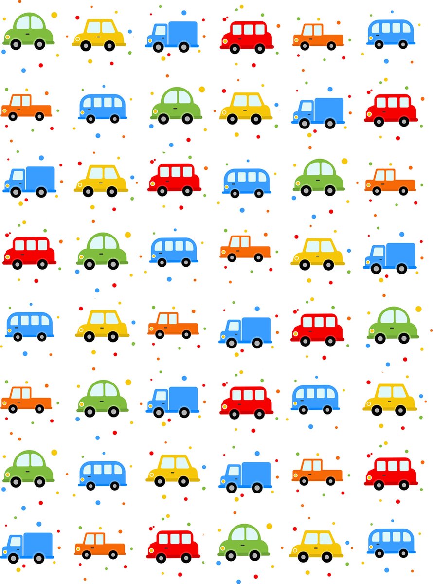 Stickervellen Gekleurde Autootjes - Voertuigen Stickers - Kinder ...