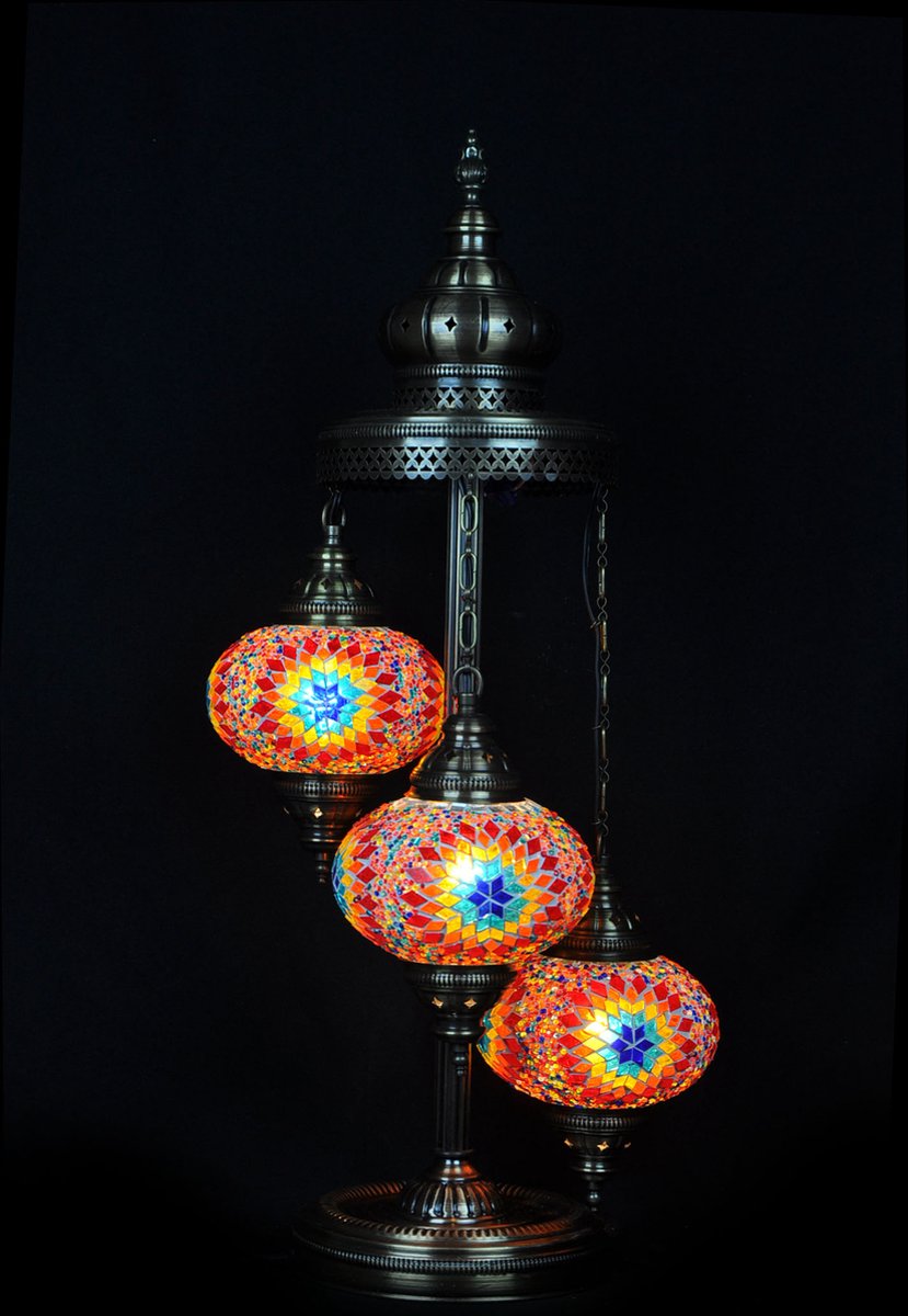 Turkse Lamp - Vloerlamp - Mozaïek Lamp - Marokkaanse Lamp - Oosters ...