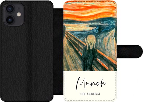 Bookcase pour téléphone iPhone 12 bibliothèque - Le cri - Edvard Munch ...
