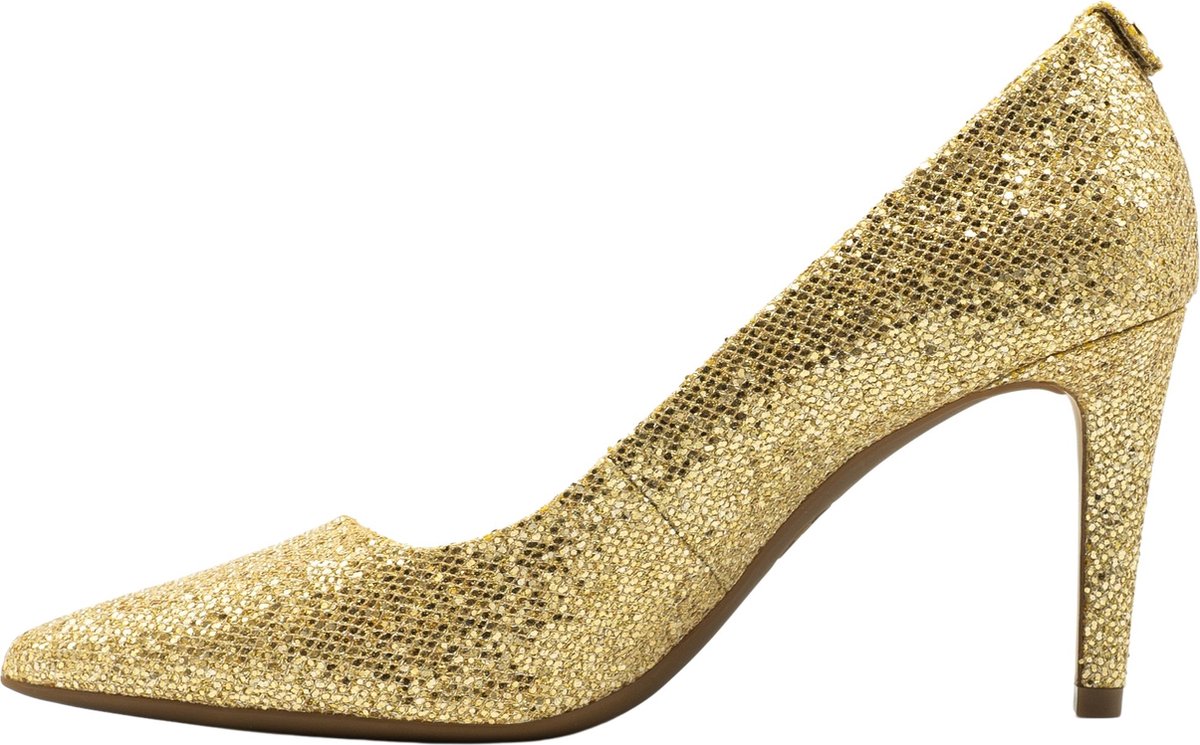 Michael Kors Dorothy Flex Pump Dames Hak - Goud - Maat 37 | bol.com