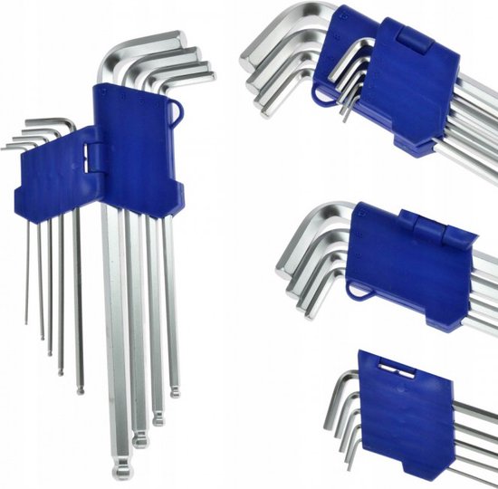 Inbussleutels 1.5-10mm L-260mm 9-delig Geko | bol