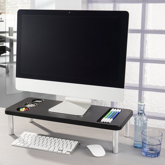 Ruco Monitor verhoging met opbergvakjes - Zwart - Klaar voor gebruik ...