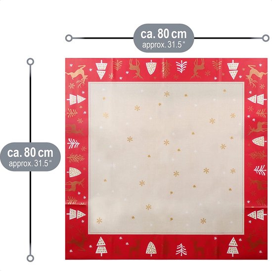 tafelkleden met kerstmotief - tafelkleed in het midden met kerstmotief ...
