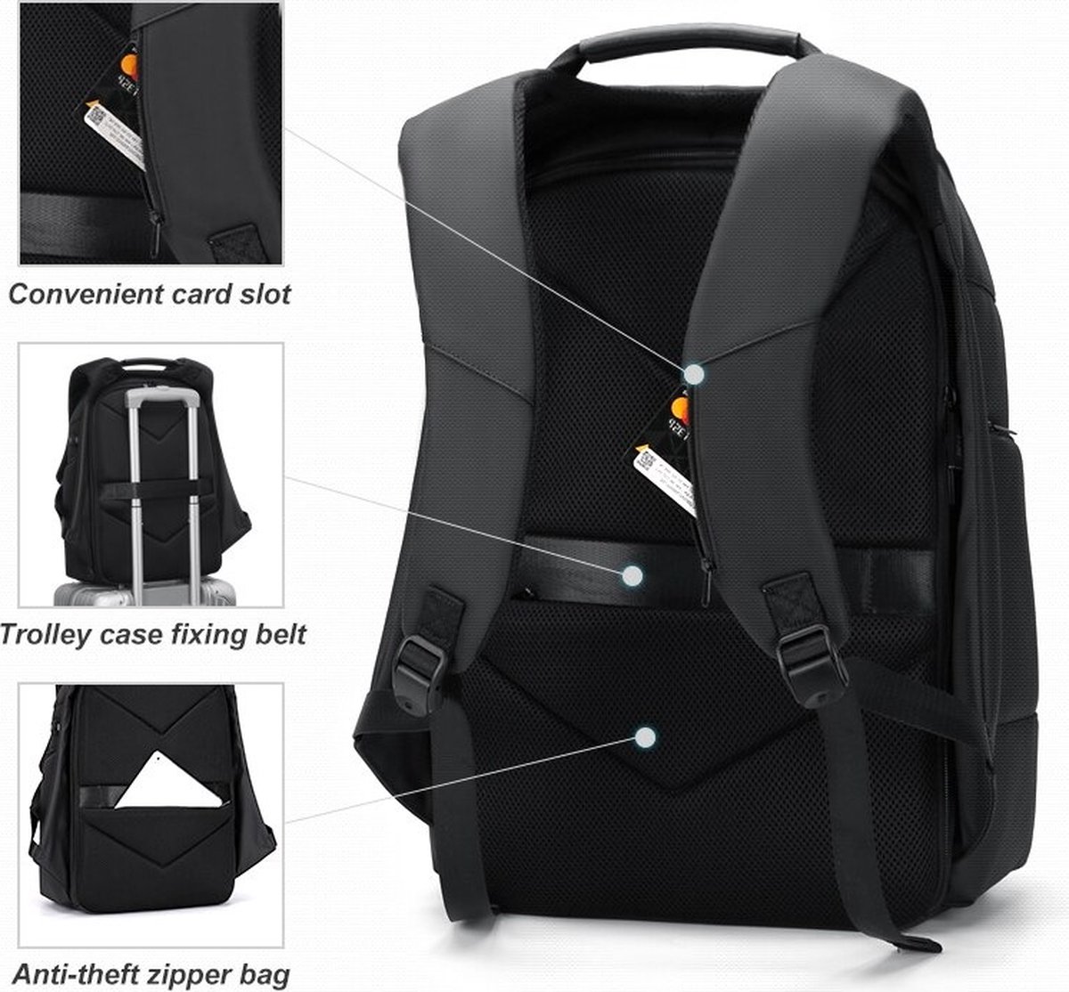 Goose Lyne® | Waterproof Rugzak - 15.6 inch laptop Rugzak - Business ...