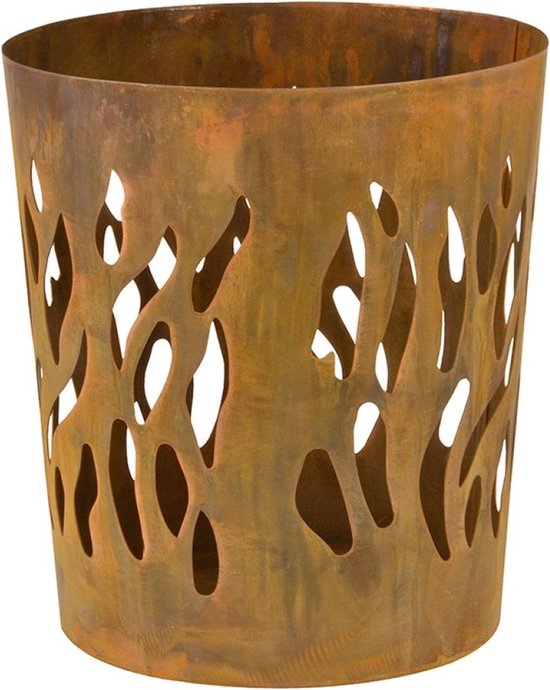 Esschert Design - Zweedse fakkel Vuurkorf roest - Staal - Vuurkorf - 32 ...