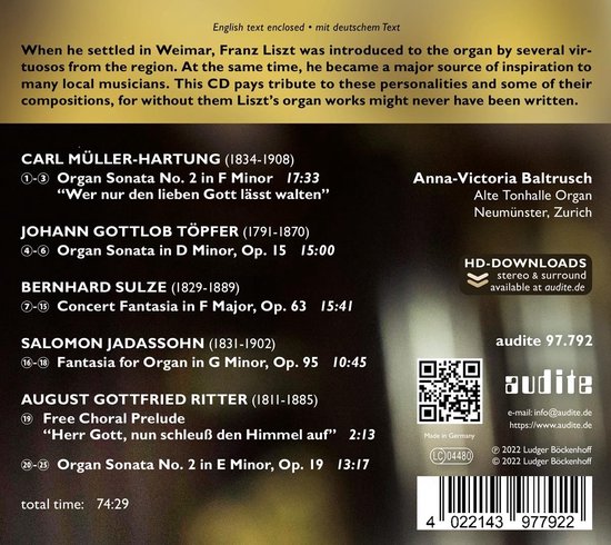 Anna-Victoria Baltrusch - The Friend & Paragon (CD), Anna-Victoria ...