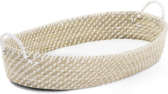 Childhome rieten mand naturel met kussen | bol.com