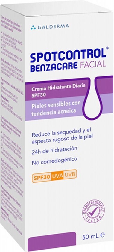 Benzacare Spotcontrol Facial Crema Hidratante Spf30 50 Ml | bol.com