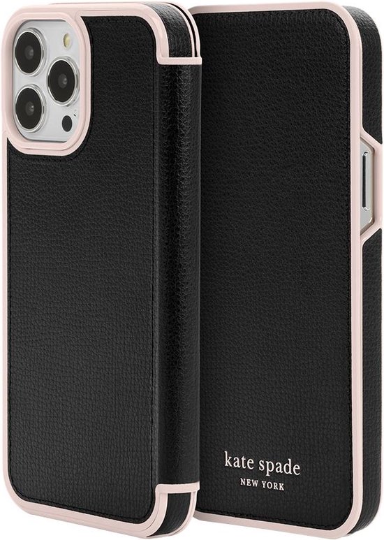 Kate Spade Apple iPhone 12/13 Pro Max Book Case Zwart | bol.com