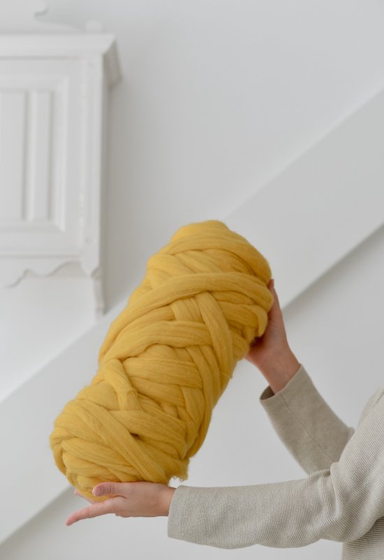 Chunky Merino Wol – Lontwol – XXL – Fluffy Wol – Micron 27 - 1 Kilo ...
