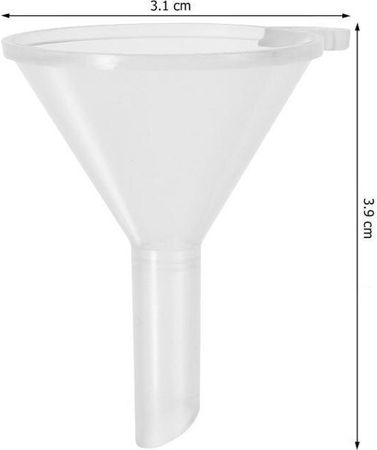 Set van 25 mini trechters - 25 kleine kunststof trechters - Trechter ...