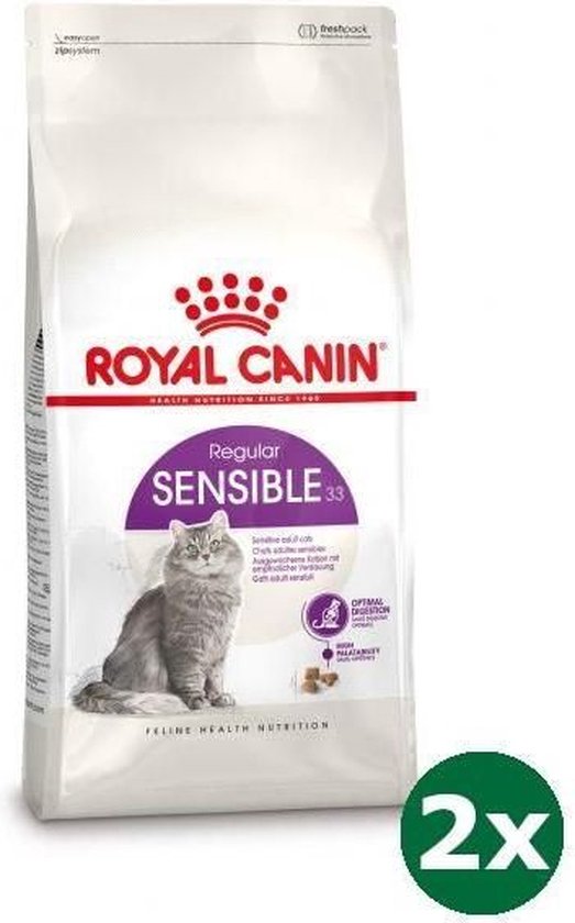 Royal canin sensible kattenvoer 2x 2 kg | bol.com