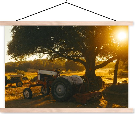 Schoolkaart - Trekker - Zon - Tractor - Boom - Landschap ...