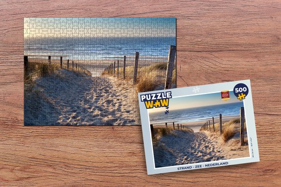 Puzzel Strand - Zee - Nederland - Duinen - Zon - Legpuzzel - Puzzel 500 ...