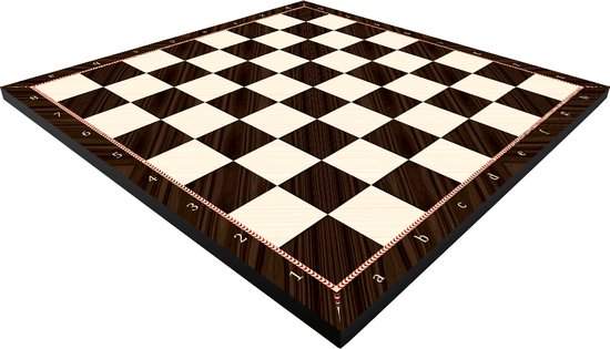 Houten schaakbord bruin/beige - Maat XL 37cm - Antislip | Games | bol.com