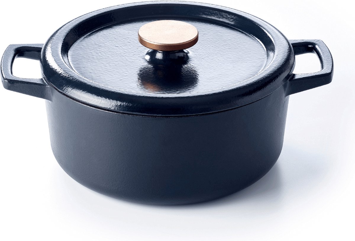 Nori inductie Braadpan 26 cm zwart - 5L - Gietijzer - Emaille ...