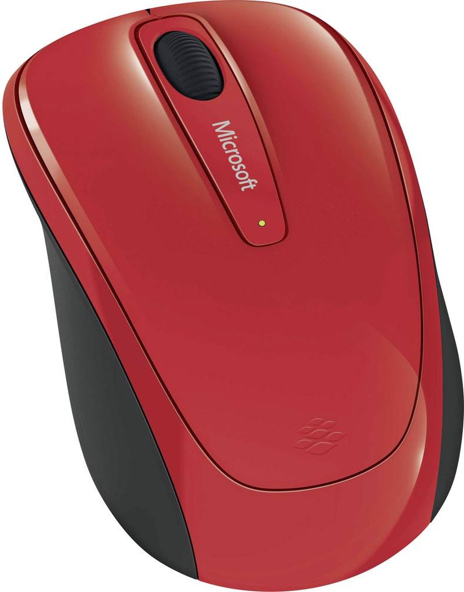Microsoft Wireless Mobile 3500 - Draadloze Muis - Rood | bol