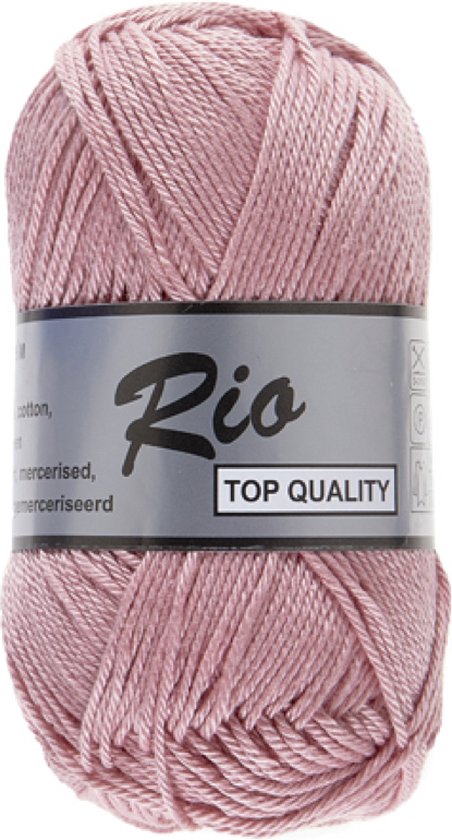 Lammy Yarns Rio Katoen garen - Antiek roze (732) - 5 bollen van 50 gram ...