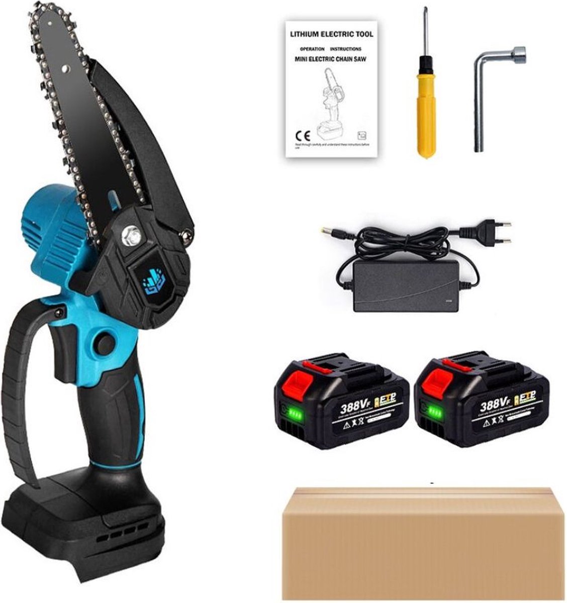 Mini tronçonneuse - Scie à élaguer - Tronçonneuse - Tronçonneuse ...