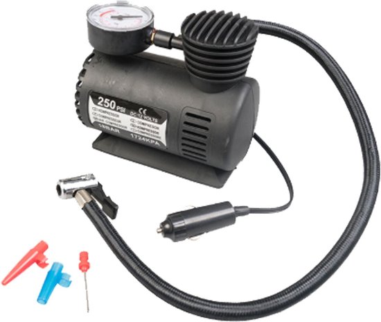 Mini compresseur d'air 12 volts 250 psi puissant et manomètre - Car ...