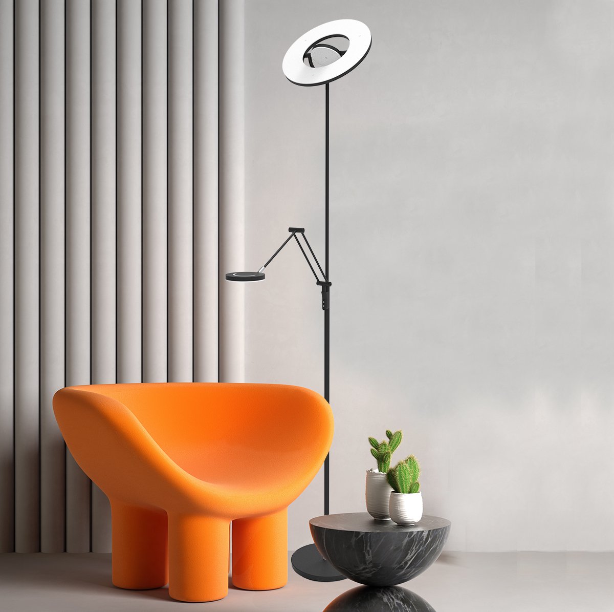 Vloerlamp - Bussandri Limited - Modern - Metaal - Modern - LED - L ...