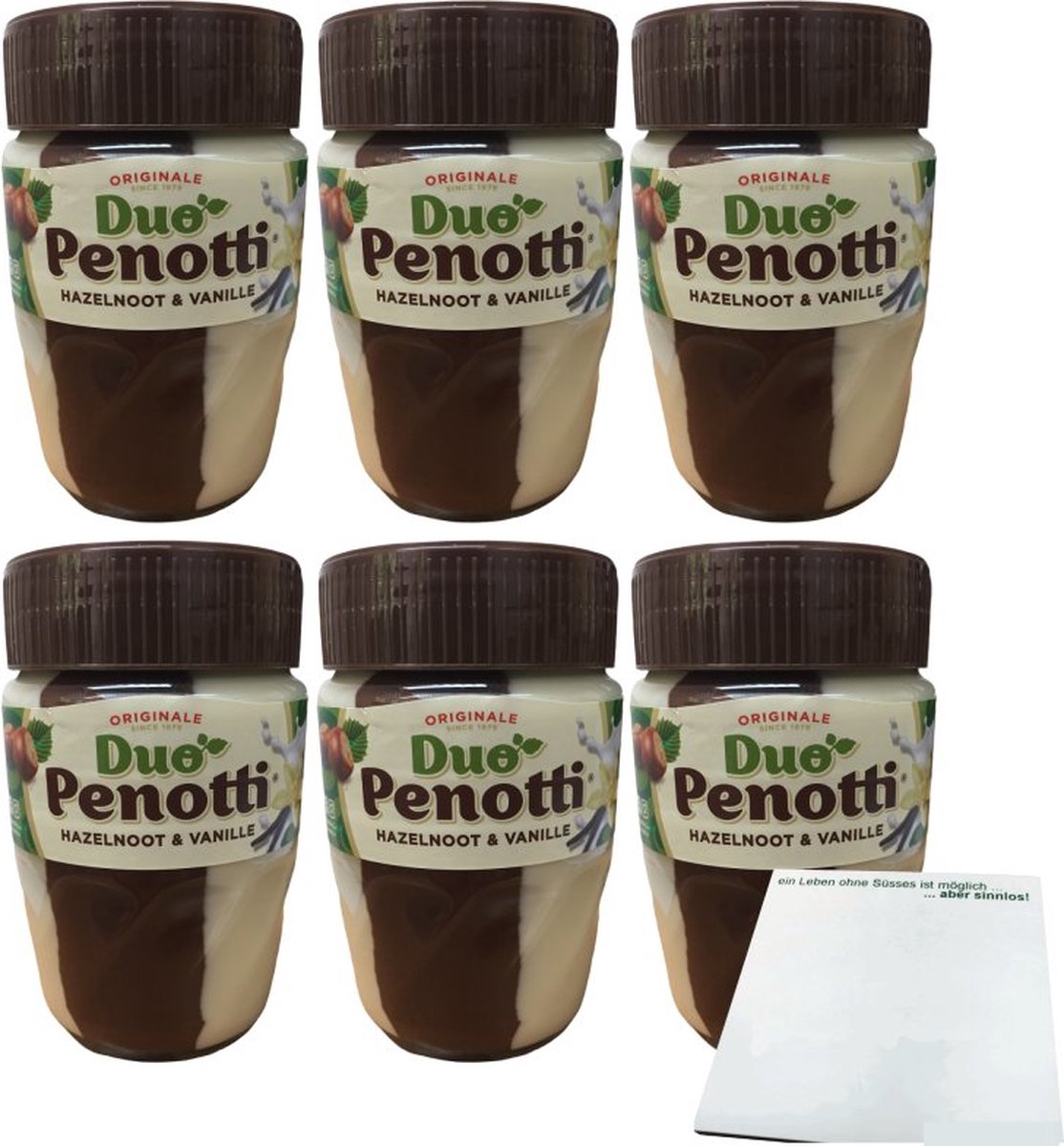 Duo Penotti - Hazelnoot Chocopasta - 6x400 Gram - Grootverpakking ...