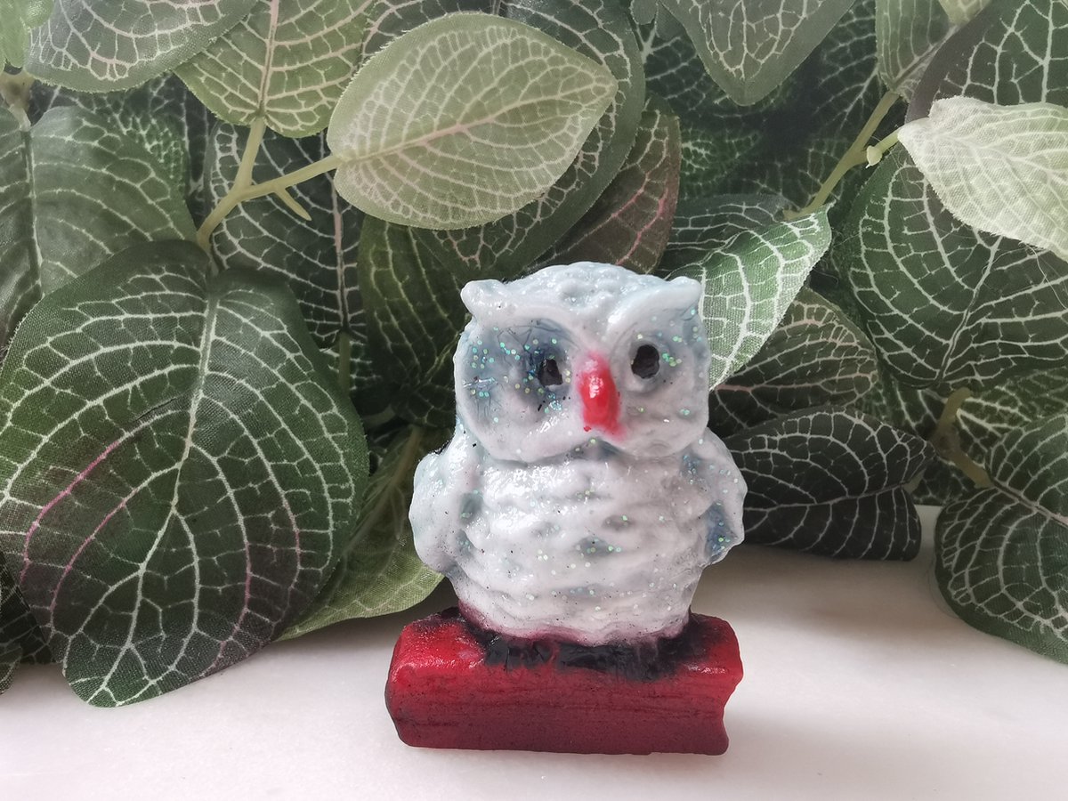 Figurine météo prophète météo aimant hibou changé de couleur - prédit le temps 6x4,5x1,5cm | bol