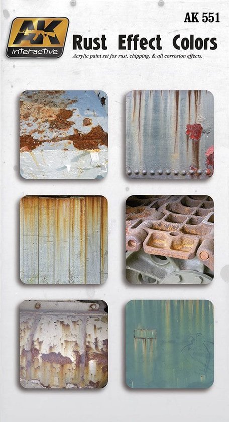 Rust Effects Colors - 6 kleuren - 17ml - AK-551 | bol.com