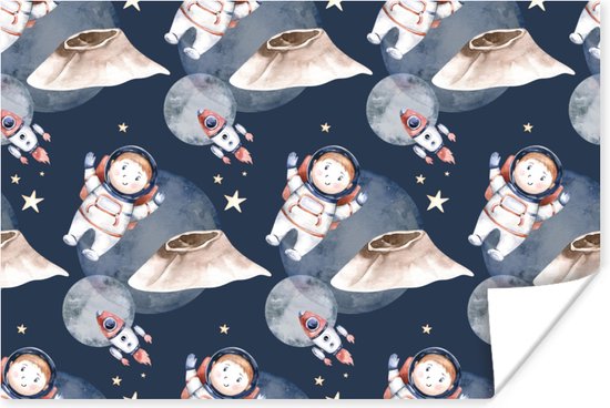 Poster Ruimte - Raket - Astronaut - Jongens - Meisjes - Kinderen - Kind ...
