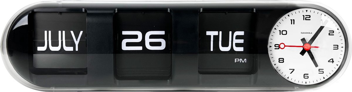 Capsule Date & Time - Cloudnola - Wandklok - Tafelklok - Senioren klok ...