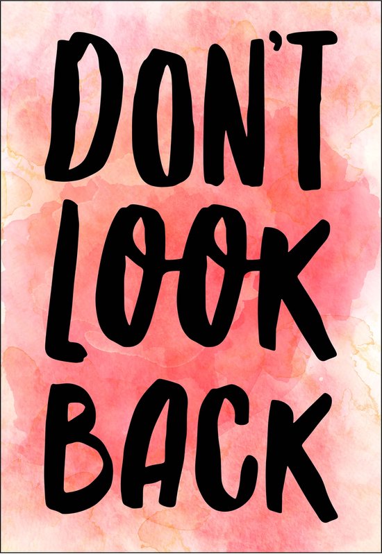Spreukbord - don'l look back - Hout - Vintage - Bord - Tekstbord ...