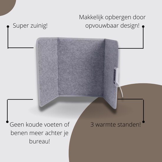 Vouwbaar mobiel infraroodpaneel met 3 warmtestanden - 210 watt ...