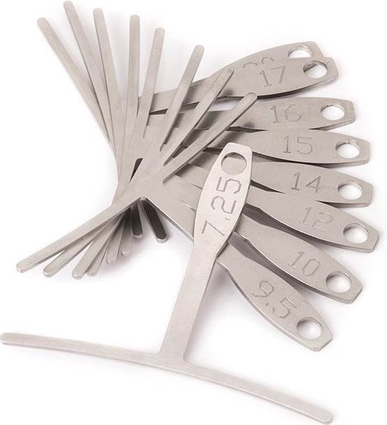 Understring radius gauges StewMac SM0353 set van 9 | bol