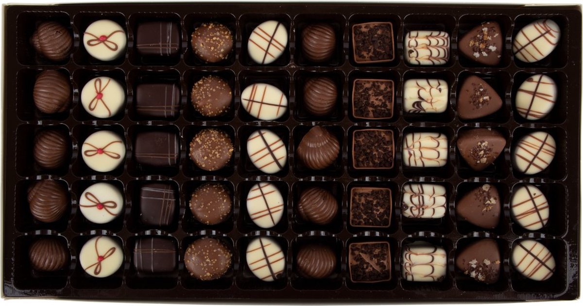 Bonbiance Chocolade 50 Bonbons Luxe assorti - Doos 805 gram | bol.com