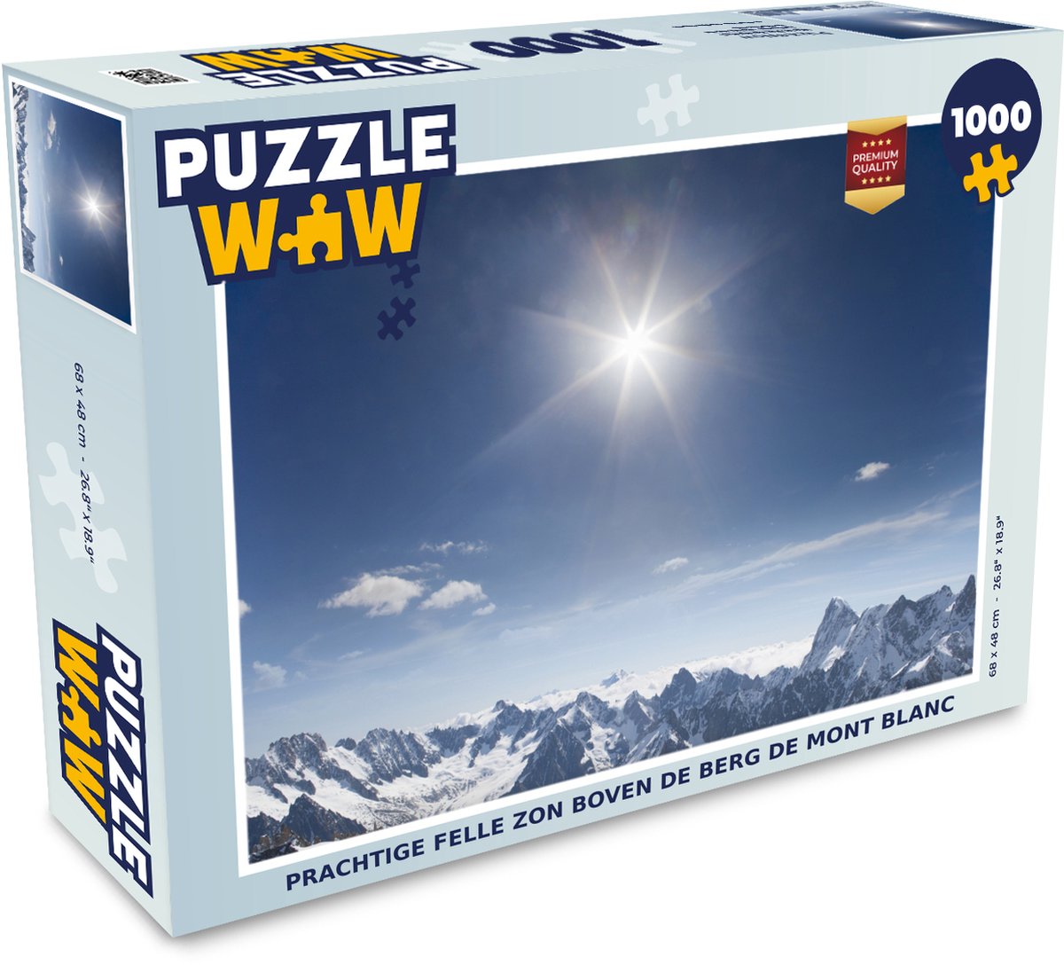 Puzzle soleil radieux sur la montagne du Mont Blanc - Puzzle - Puzzle ...