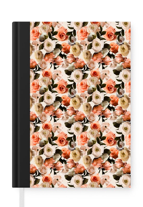Carnet - Cahier - Roses - Fleurs - Collage - Carnet - Format A5 - Bloc ...