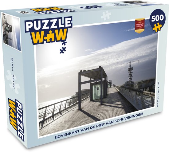 Puzzel Bovenkant van de Pier van Scheveningen - Legpuzzel - Puzzel 500 ...