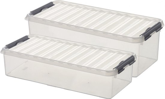 Sunware opbergboxen set 6x stuks in 9.5L en 6.5L kunststof met deksel | bol